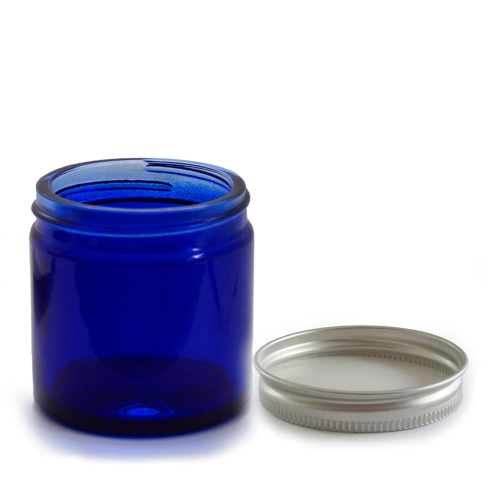 Buy 40 x 60ml BLUE Glass Jar – Essential Oils Direct